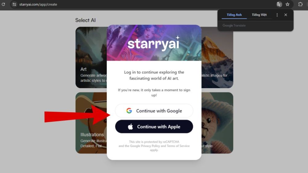 Tải Starry AI - Ứng dụng tạo ảnh AI độc đáo, miễn phí